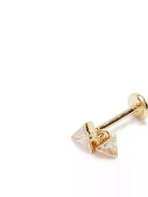 MARIA TASH 18k Yellow Diamond Triangle Drop Single Earring