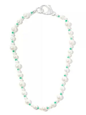 HATTON LABS Sterling Pebbles, Pearl, And Bead Necklace