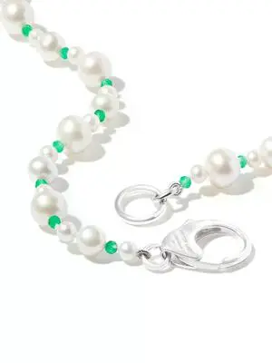 HATTON LABS Sterling Pebbles, Pearl, And Bead Necklace