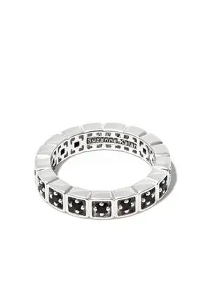 SUZANNE KALAN 18kt White Gold Mini Sapphire Ring - Silver