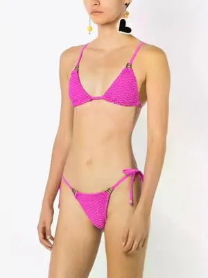 AMIR SLAMA Interwoven-design Triangle Bikini