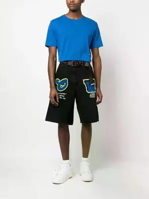 Off-White Wide-leg Denim Shorts
