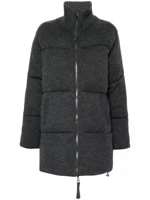 P.a.r.o.s.h Wool Puffer Coat - Grey