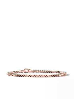 David Yurman 18kt Rose Gold Box Chain Bracelet - Pink
