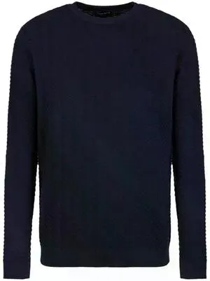 Giorgio Armani Chevron Knit Wool-blend Jumper