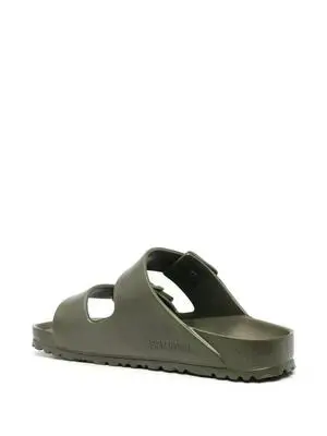 BIRKENSTOCK Arizona Slides With Buckle Detail - Green
