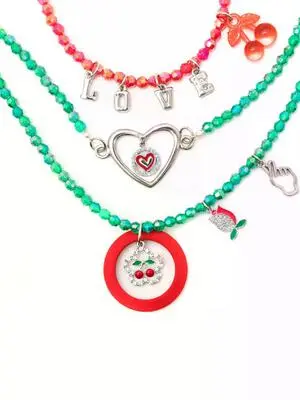 AMIR SLAMA Beaded Necklace Set - Multicolour