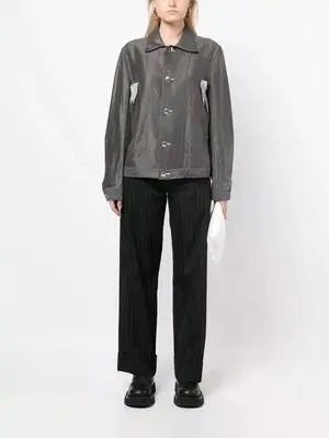 SULVAM Button-up Long-sleeved Shirt
