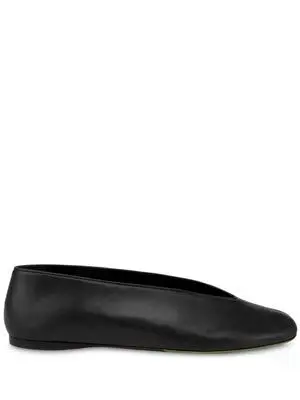 Moschino Leather Ballerina Shoes