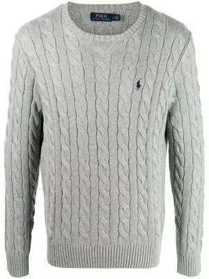 Polo Ralph Lauren Cable Knit Sweatshirt - Grey