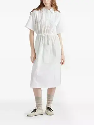 Prada Drawstring Mini Dress - White