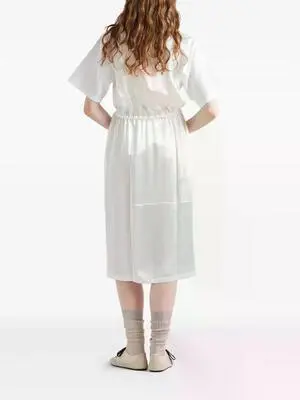 Prada Drawstring Mini Dress - White