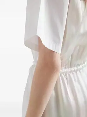 Prada Drawstring Mini Dress - White