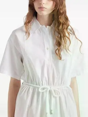 Prada Drawstring Mini Dress - White