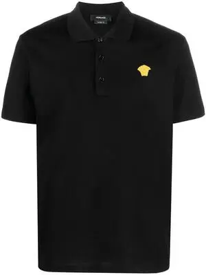 Versace Medusa Embroidered Polo Shirt