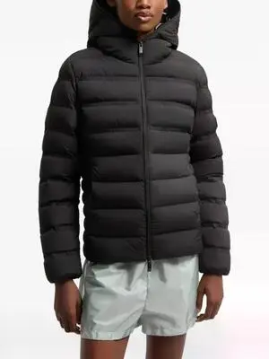 Moncler Hooded Quilted Jacket With Logo Detail