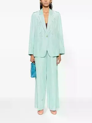 FORTE_FORTE High-waisted Wide-leg Trousers