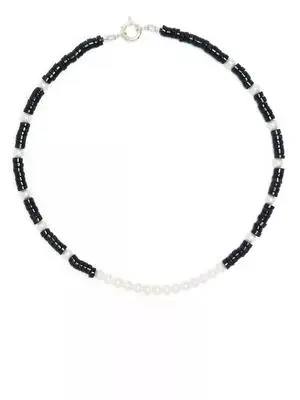 A SINNER IN PEARLS Pearl Shell Bead Necklace - Black