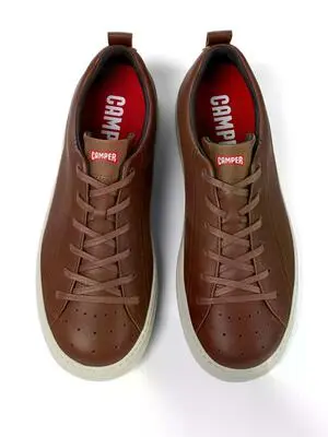 Camper Runner Four Round-toe Leather Sneakers - Brown