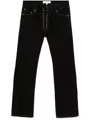 LUDOVIC DE SAINT SERNIN Straight-leg Lace-up Jeans