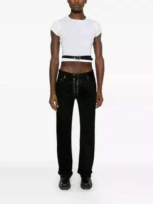 LUDOVIC DE SAINT SERNIN Straight-leg Lace-up Jeans