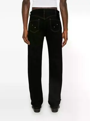 LUDOVIC DE SAINT SERNIN Straight-leg Lace-up Jeans