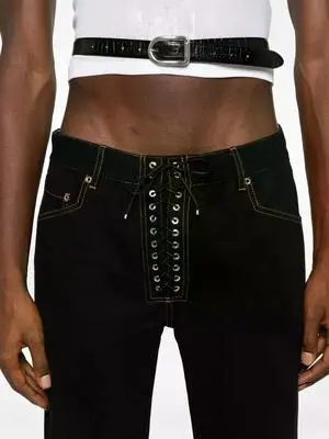 LUDOVIC DE SAINT SERNIN Straight-leg Lace-up Jeans