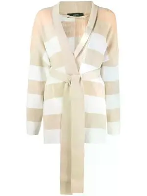 JOSEPH Striped Knitted Cardigan