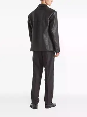 Prada Single-breasted Leather Jacket
