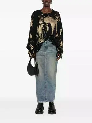 R13 Devon Mid-rise Maxi Skirt