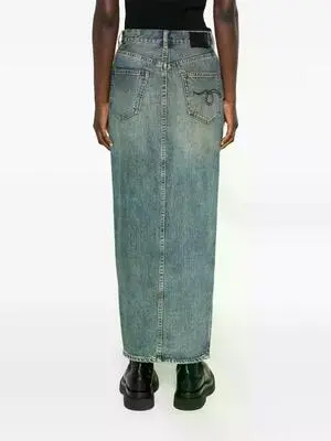 R13 Devon Mid-rise Maxi Skirt