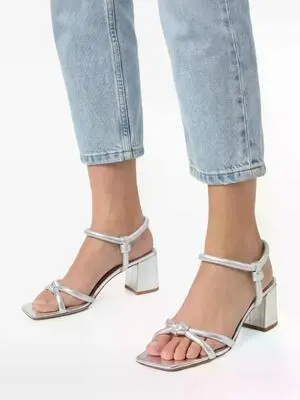GIANVITO ROSSI 55mm Juno Sandals - Silver