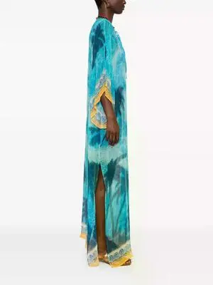 Casablanca Silk Chiffon Maxi Dress