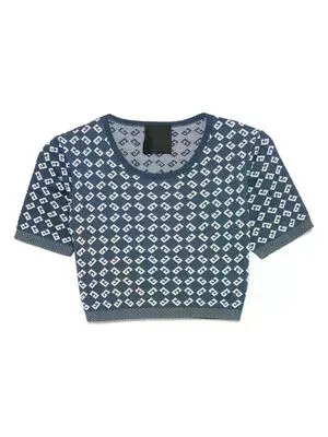 Givenchy Monogram Jacquard Crop Top