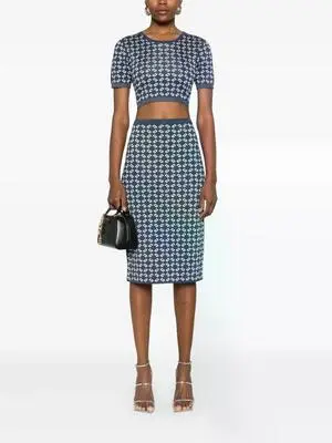 Givenchy Monogram Jacquard Crop Top