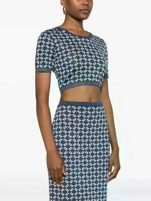 Givenchy Monogram Jacquard Crop Top