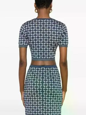 Givenchy Monogram Jacquard Crop Top
