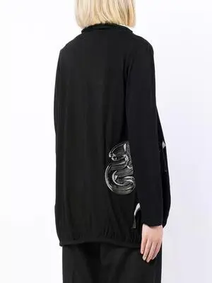 Y’s Logo-patchwork Cardigan