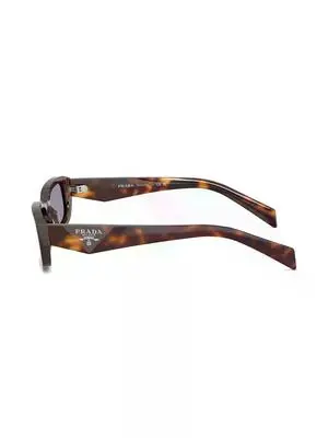Prada Rectangle-frame Sunglasses - Brown