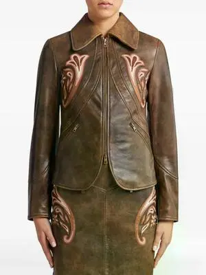 Etro Leather Blazer