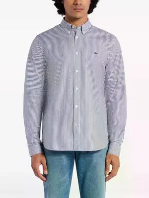 Lacoste Logo-patch Striped Cotton Shirt