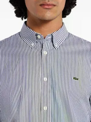 Lacoste Logo-patch Striped Cotton Shirt