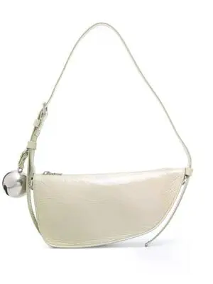 Burberry Small Shield Leather Shoulder Bag - Neutrals