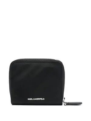 Karl Lagerfeld Ikon Zip-around Wallet - Black