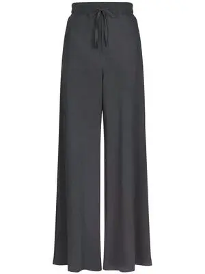 Dolce & Gabbana Wide-leg Cotton Track Pants - Grey