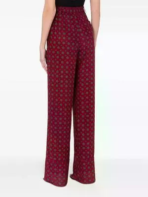 Moschino Geometric-print Straight Leg Trousers