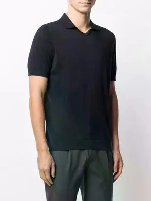 DRUMOHR Short-sleeve Knit Polo Shirt