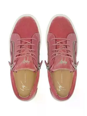 GIUSEPPE ZANOTTI Gail Velvet Sneakers - Pink