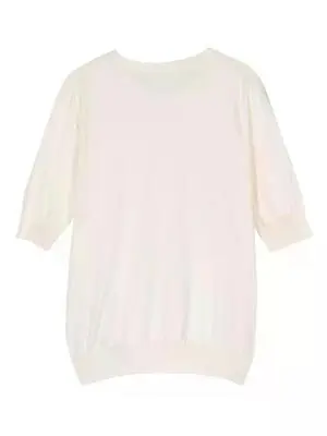 JIL SANDER Ribbed-trim Cotton T-shirt