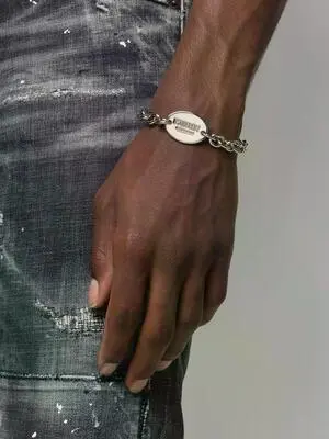 Dsquared2 Logo-engraved Chain-link Id Bracelet